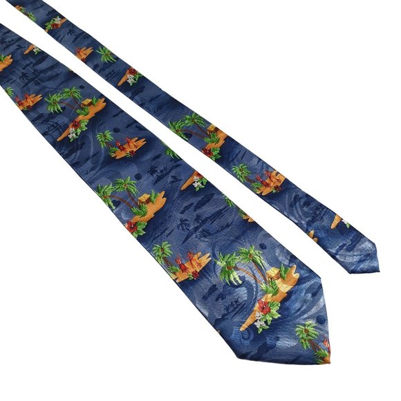 Island News | Accessories | Island News Mens Necktie Hawaiian Island ...